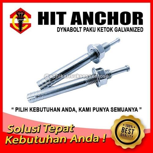 Jual HIGH ANGKUR 10X100 / DYNABOLT PAKU KETOK 10 MM / HIT ANCHOR ...