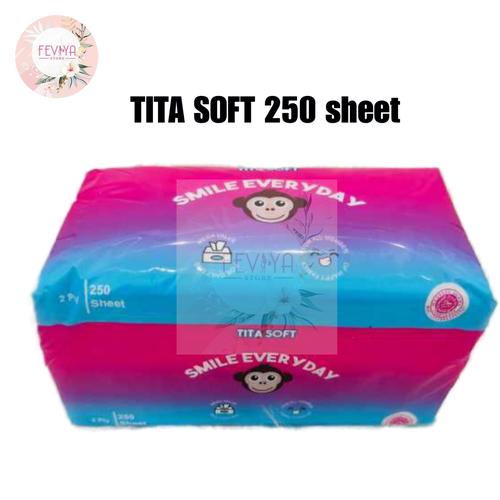 Jual tisu tissue TITA SOFT 250 sheet 2ply Facial tissue tisu wajah ...