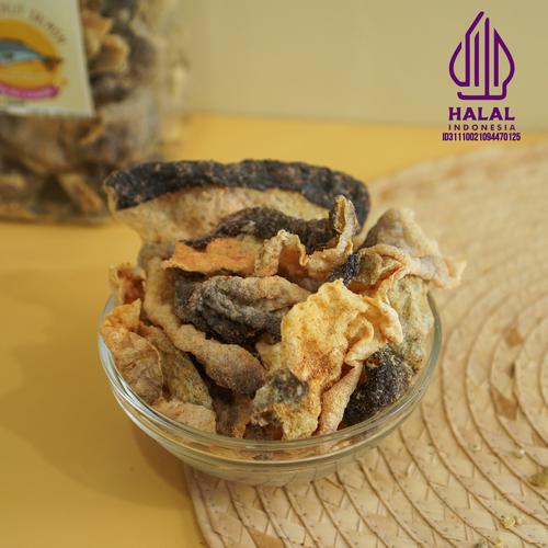 Jual Crispy Salmon Skin Keripik Kulit Ikan Salmon BBQ Cemilan Enak ...
