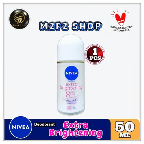 Jual NIVEA Personal Care Deodorant Extra Brightening Roll On Anti Perspirant Botol Kaca - 50 ml ...