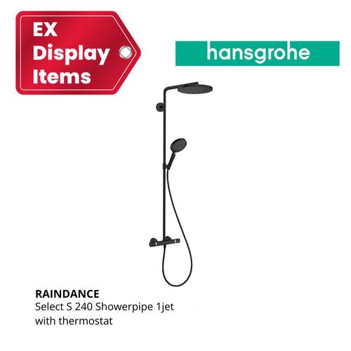 Promo HANSGROHE Shower Raindance Select S Showerpipe Black Matte 240 1 ...