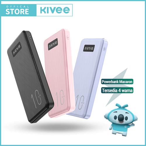 Promo KIVEE Powerbank 10000 mah mini murah power bank dual usb Senter ...