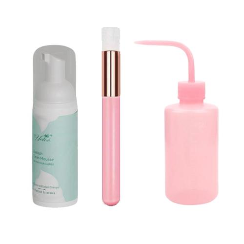 Jual Lash Shampo Clean Mousse with Squeeze Bottle FREE Brush - Yelix ...