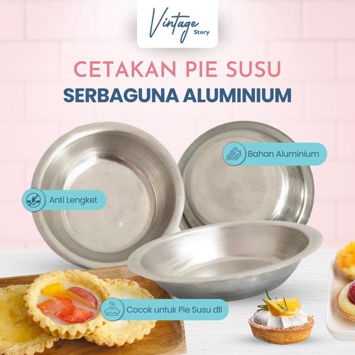 Promo Cetakan Kue Pie Susu Bali Egg Tart Mini Serbaguna Aluminium Anti ...