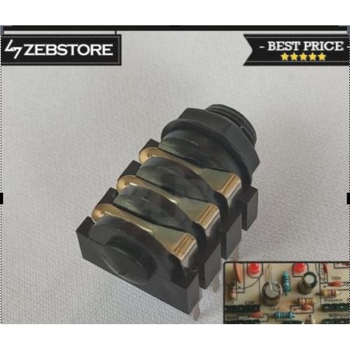 Jual Soket Socket Kelabang Jack Terminals Effect 6.5mm Stereo 1/4 Kaki ...