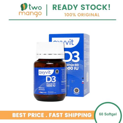 Promo OXYVIT D3 1000 IU 60 SOFTGEL | Vitamin D3 imunitas Tubuh, Rambut ...