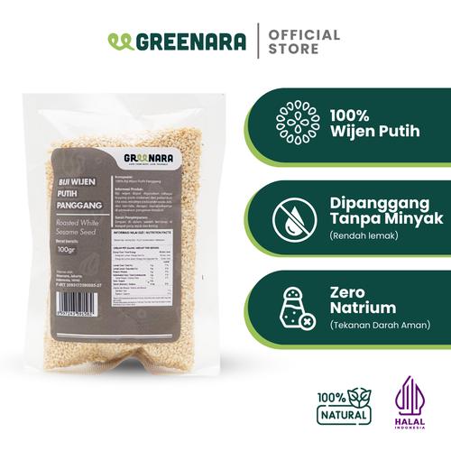 Jual Wijen Putih Panggang 100gr / Roasted White Sesame Seed - Jakarta ...