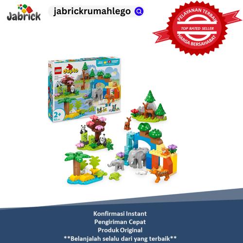 Jual LEGO 10446 DUPLO 3in1 Wild Animal Families Set, Montessori Toddler ...