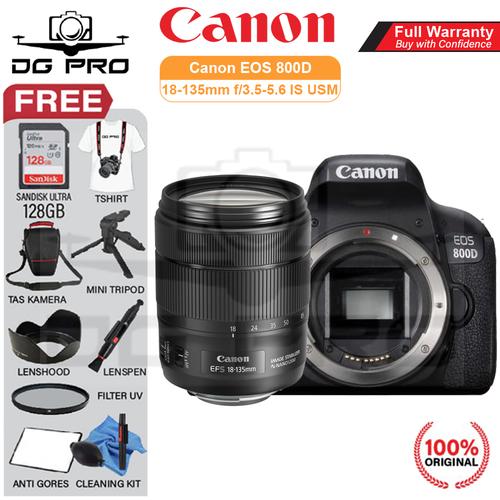 Jual Canon EOS 800D Kit 18-135mm IS NANO USM / Canon 800D Body / Canon ...