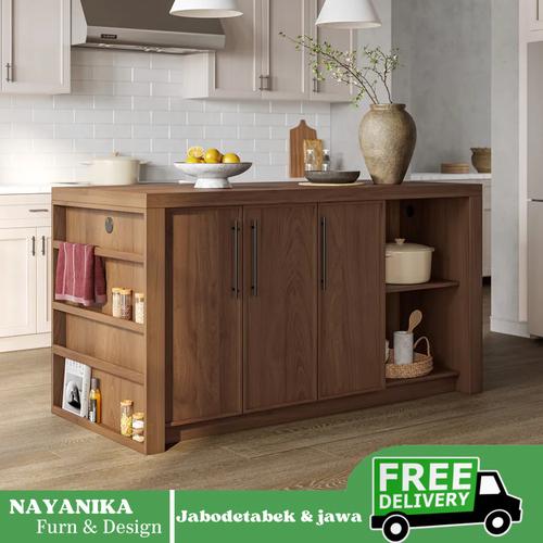 Jual MEJA DAPUR MINIMALIS KAYU JATI-MEJA KITCHENSET TEAKWOOD-KITCHEN ...