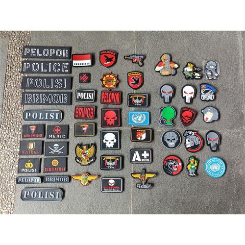 Jual Patch Rubber 3D karakter / patch 3D tactical / Patch rubber 3D ...