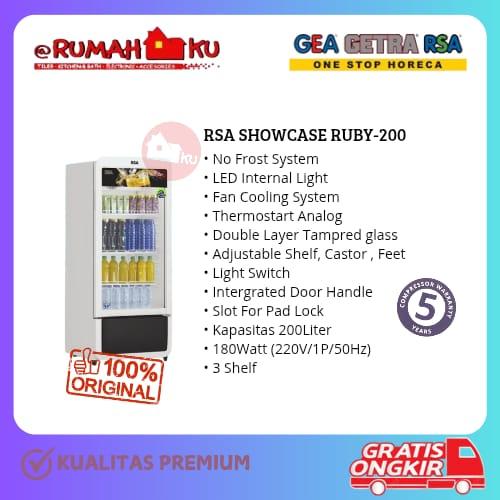Promo RSA SHOWCASE RUBY-200 NO FROST/SHOWCASE 200 LITER NO FROST/RSA SHOWCASE RUBY Cicil 0% 3x ...