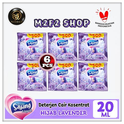 Jual Sayang Liquid Hijab Lavender Deterjen Cair Sabun Cuci Baju Sachet ...
