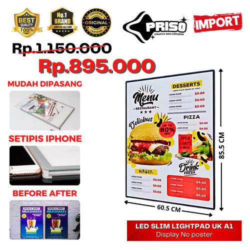 Jual Slim led Lightpad A1 Display Poster Neon Box Menu Lampu - Bubble ...