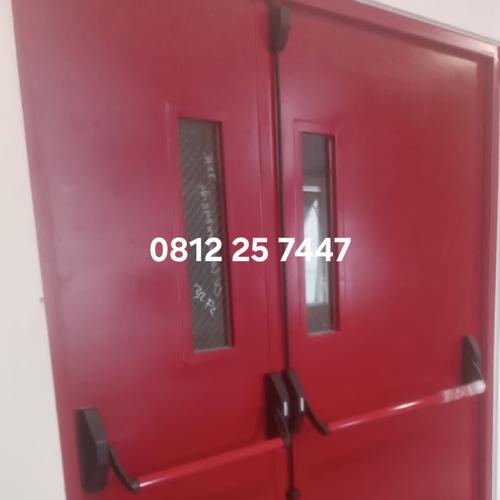 Jual Fire Double Door / Pintu Kaca Kawat / Emergency Exit Dua Daun ...