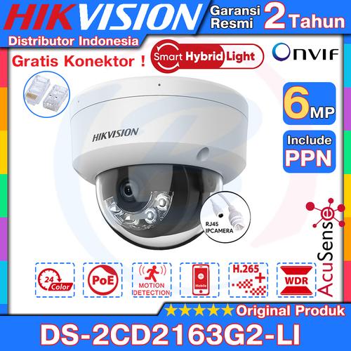 Jual Ipcam 6mp Dome DS-2CD2163G2-LI Mic Audio Vandalproof Acusense Garansi Resmi - Non Audio ...