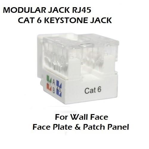 Jual MODULAR JACK RJ45 CAT 6 / CAT6 KEYSTONE JACK - Jakarta Pusat ...