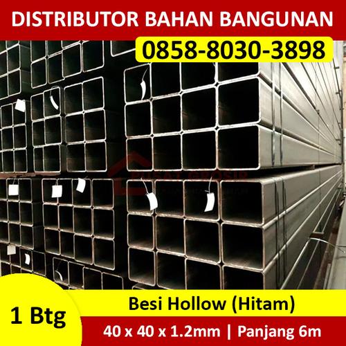 Jual Besi Hollow Hitam SNI 40x40x1.20mm Hollo Hitam Besi 4x4 Tebal 1 ...