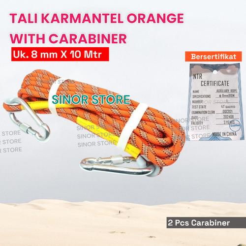 Jual Tali Safety Climbing Tali Panjat Tebing Karmantel NTR 8mm X ...