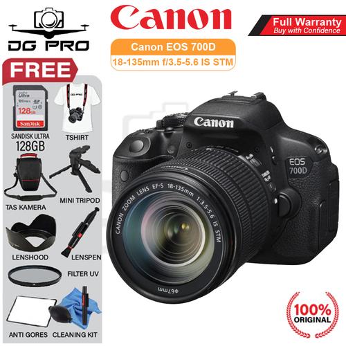 Jual CANON EOS 700D Kit 18-135mm f3.5-5.6 IS STM Camera DSLR - KIT ...