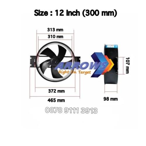 Jual Axial fan 12 inch 220v exhaust fan 12 inch cooling fan 12 inch ...