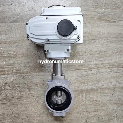 Jual KITZ MOTORIZED BUTTERFLY VALVE DN65 2 1/2 INCH DISC SS304 220VAC ...