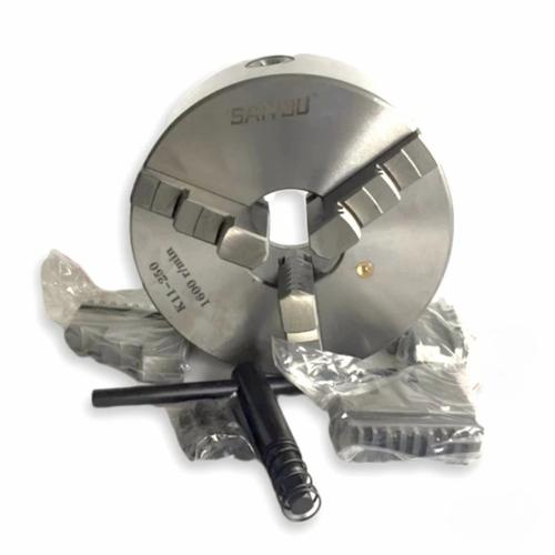 Jual San Ou K11-250A chuck | claw bubut 10inch kaki 3 catok bubut 10in ...