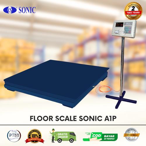 Jual floor Scale SONIC A1P Uk 1,2m x 1,2m kapasitas 2ton SONIC A1+P ...