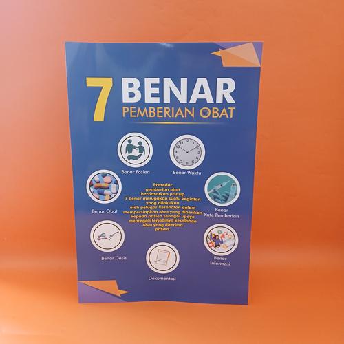 Jual Poster 7 Prosedur Pemberian Obat yang Benar - Poster 7 Langkah ...