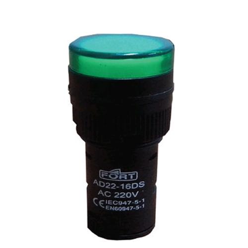 Jual PILOT LAMP LED 16mm SCREW MOUNTING 220VAC Green, 24VDC Red, 12VDC ...