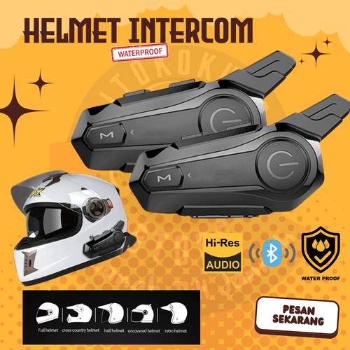 Jual Intercom Helm Motor Headset Helmet Bluetooth 5.0 X1 PLUS - Kab ...