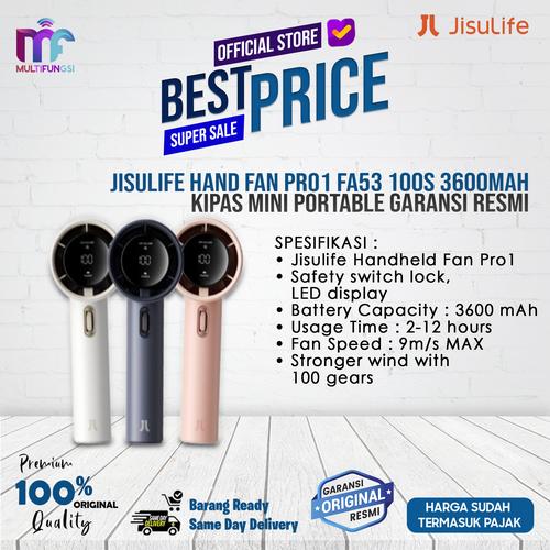 Promo Jisulife Hand Fan Pro1 FA53 100S 3600mAh Kipas Mini Portable ...