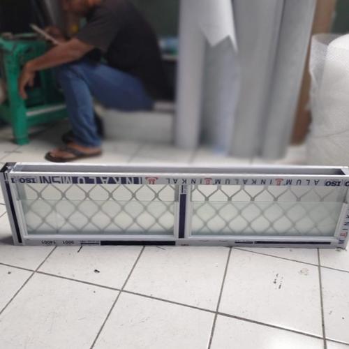 Jual Boven Komplit 60x120 Aluminium Kaca Zig Zag Tralis+Kawat Nyamuk ...