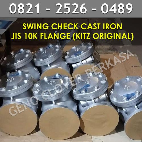 Jual 6" SWING CHECK VALVE BESI CAST IRON JIS 10K FLANGE KITZ ORIGINAL ...
