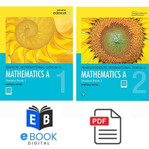 Jual Pearson Edexcel IGCSE Mathematics A Student's Book 1 2 - A1 by ...