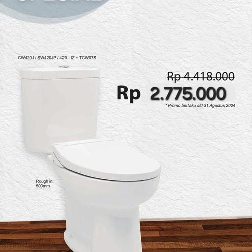 Jual KLOSET TOTO CW 420 J + TCW07S / CLOSET TOTO - Jakarta Pusat ...