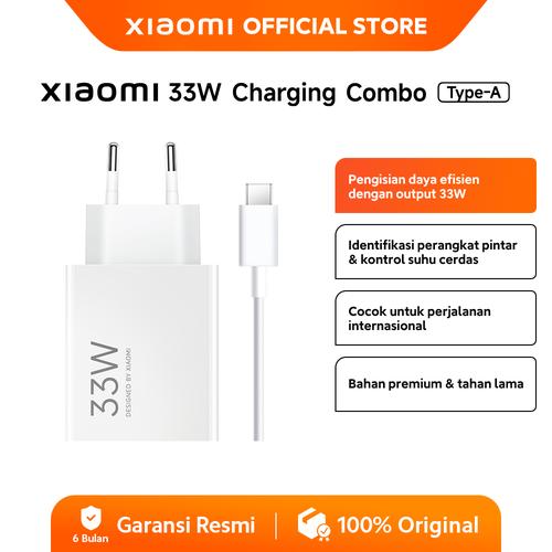 Jual Xiaomi 33W Charging Combo Tipe A | Pengisian Daya Efisien | Output ...