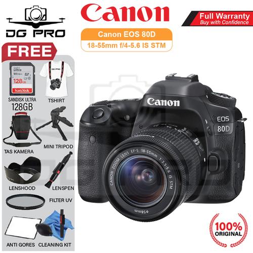 Jual CANON EOS 80D KIT EF-S 18-55MM IS STM - KAMERA DSLR CANON WIFI ...