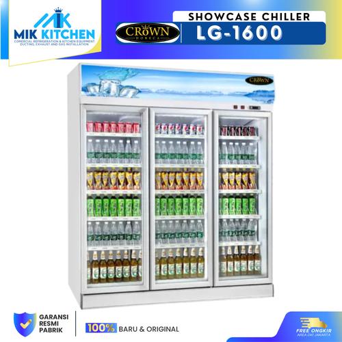 Jual CROWN Showcase Chiller LG-1600 / LG1600 SHOWCASE CHILLER 3 PINTU ...