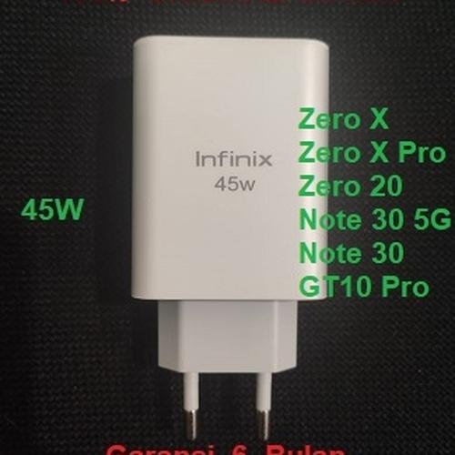 Jual INFINIX Adapter Charger 45W Zero X Pro 20 Note 30 5G GT10 Pro ...