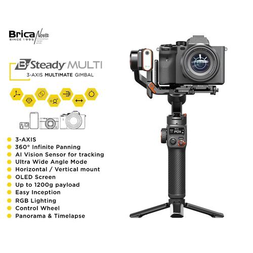 Promo Brica B-Steady MULTI - 3 Axis Mirrorless & Camera Gimbal - Free ...
