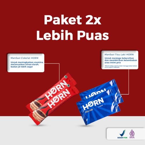 Promo HORN by Dr. Boyke Paket 2X Lebih Puas - 2 Cokelat + 2 Tisu Laki ...