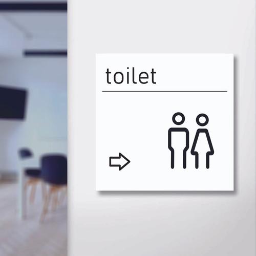 Promo akrilik toilet Sign Petunjuk Arah Toilet wc label K3 rambu toilet ...