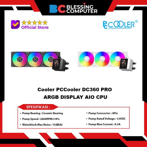 Jual Cooler PCCooler DC360 PRO ARGB DISPLAY AIO CPU - Black - Kota Denpasar - Blessing Computer ...