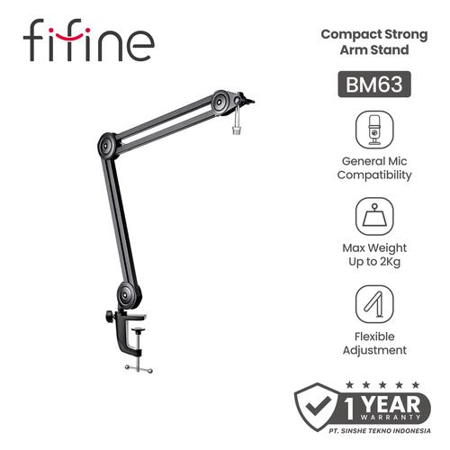 Promo Fifine Mic Boom Arm Stand with Build-in Springs, Handling Max 2 ...