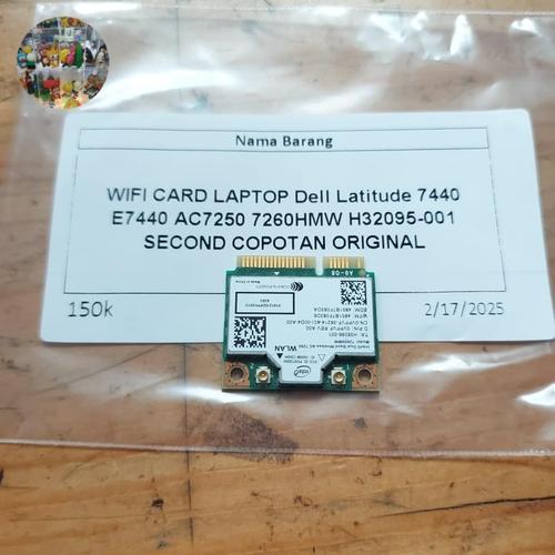Jual Wifi Card Laptop Dell Latitude 7440 E7440 AC7250 7260HMW H32095 ...