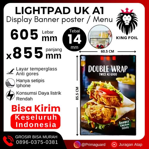 Jual Slim lightpad A1 Display Poster Neon Box Menu Lampu - No Bubble ...