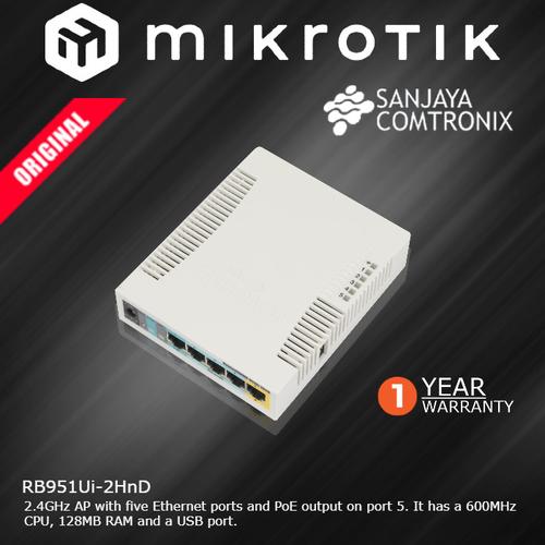 Jual MIKROTIK RB951UI-2HND Routerboard Wireless 951UI-2HND - Jakarta ...