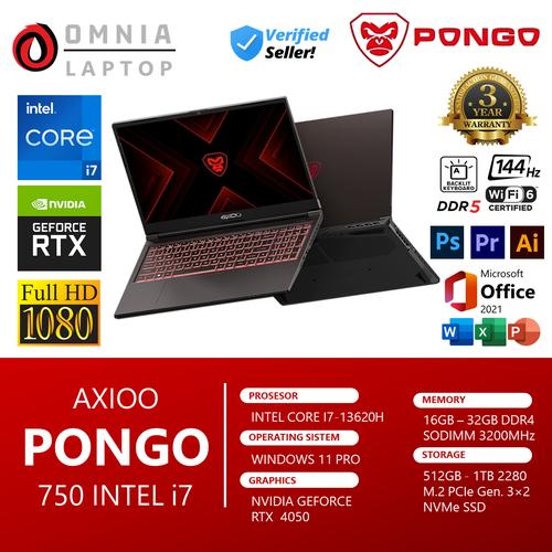 Jual Laptop Gaming Axioo Pongo 750 Intel I7 13620H RAM 16GB 512GB SSD ...