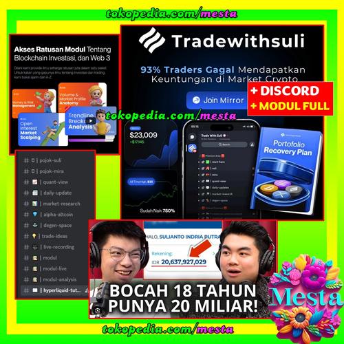 Promo Trade with Suli Dicord + Modul Pembelajaran Crypto Terlengkap by Suli - Kota Bandung ...